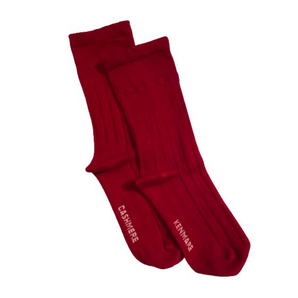 Luxurious Red Cashmere Socks - Kenmare Cashmere Ireland